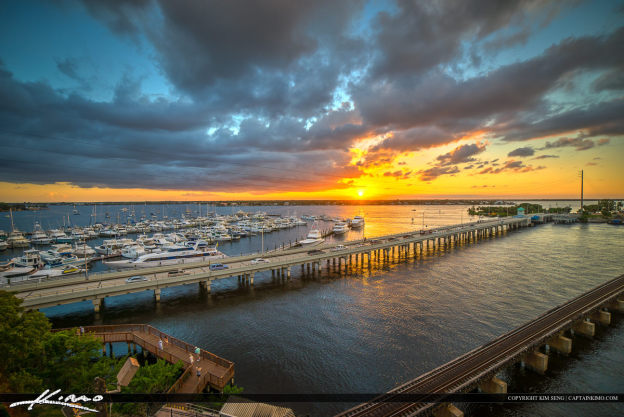 Sunset Marina Stuart Florida St Lucie River | HDR Photography by ...